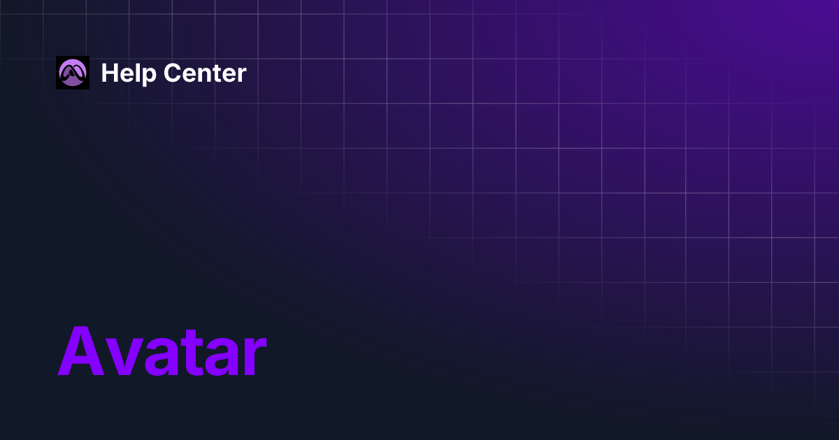 Avatar | Help Center